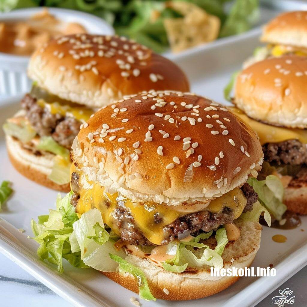 Big Mac Sliders Recipe | InesKohl Kitchen