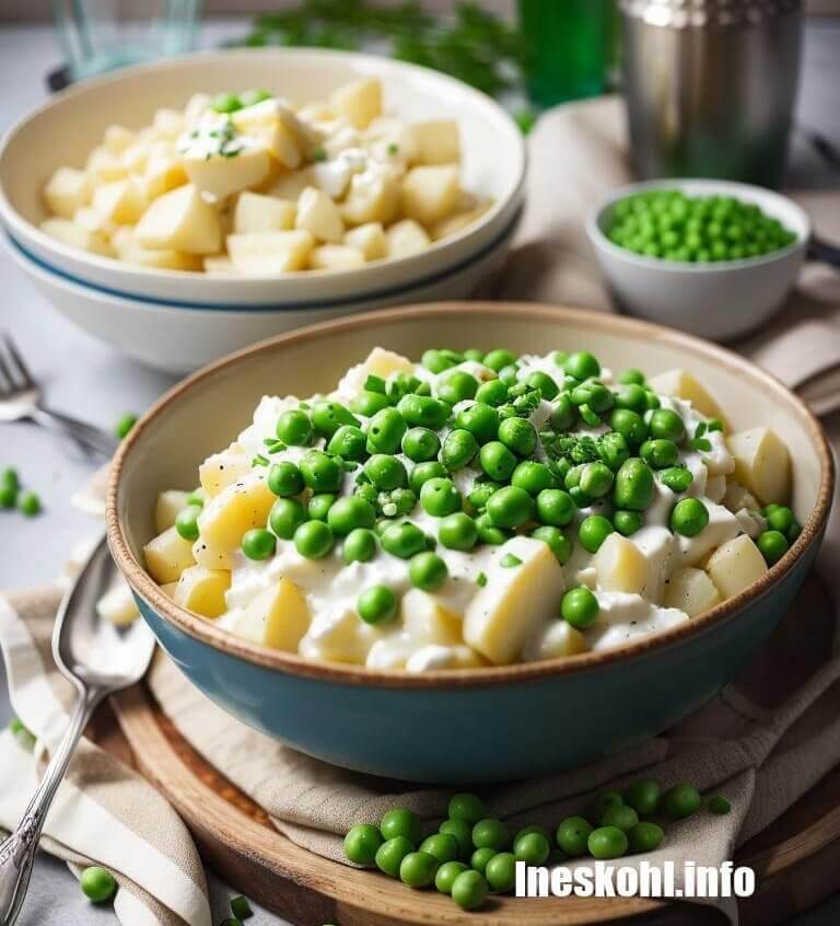 Creamed Potatoes and Peas | InesKohl Kitchen