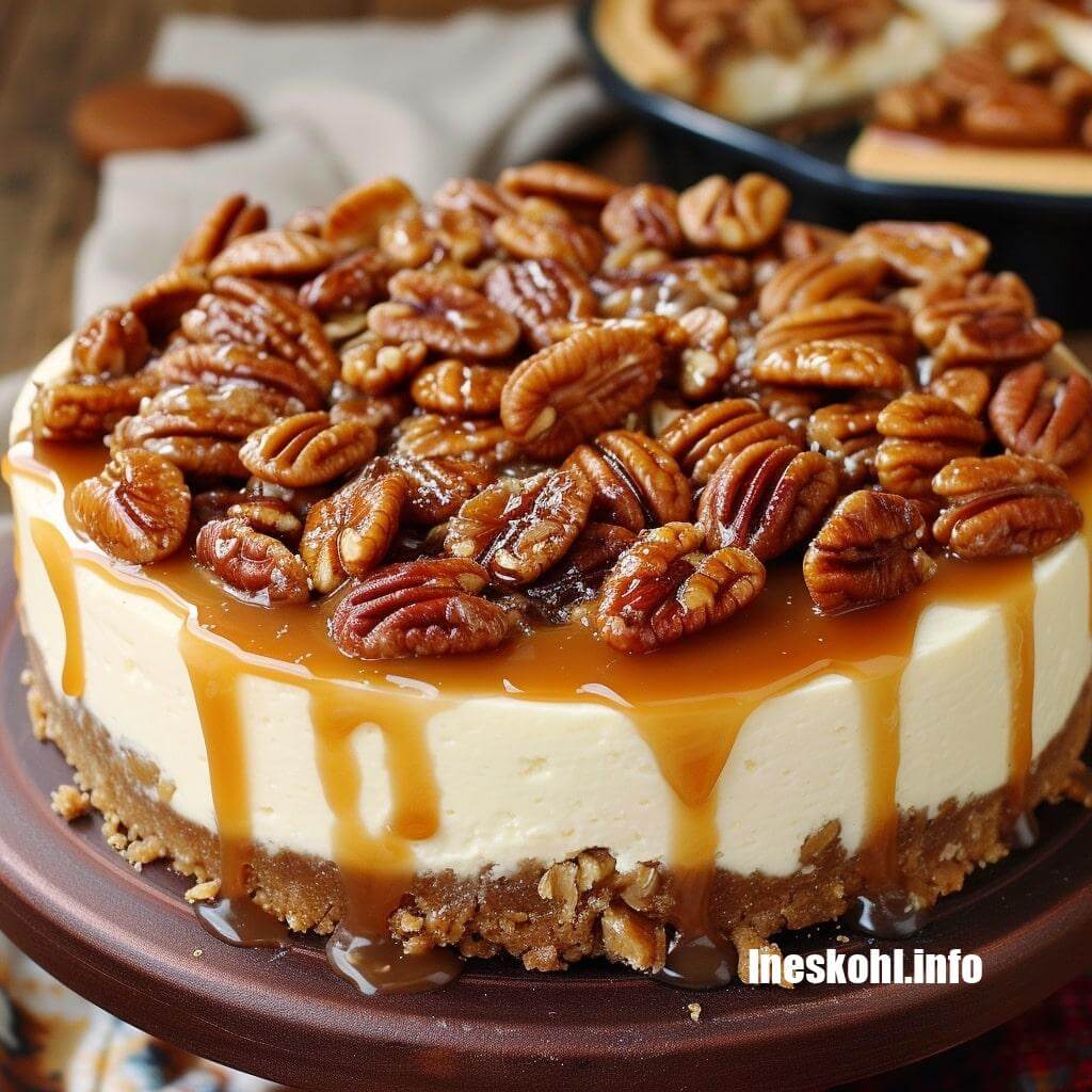 Pecan Pie Cheesecake | InesKohl Kitchen