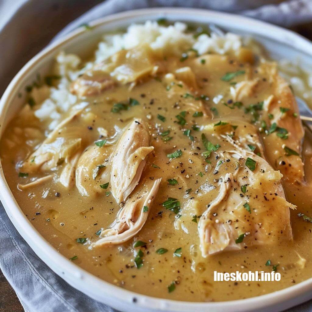 Slow Cooker Chicken and Gravy | InesKohl Kitchen