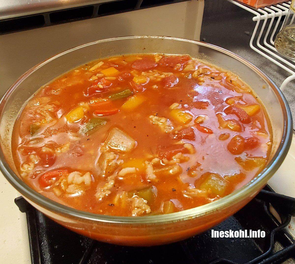 Stuffed Pepper Soup Ineskohl Kitchen