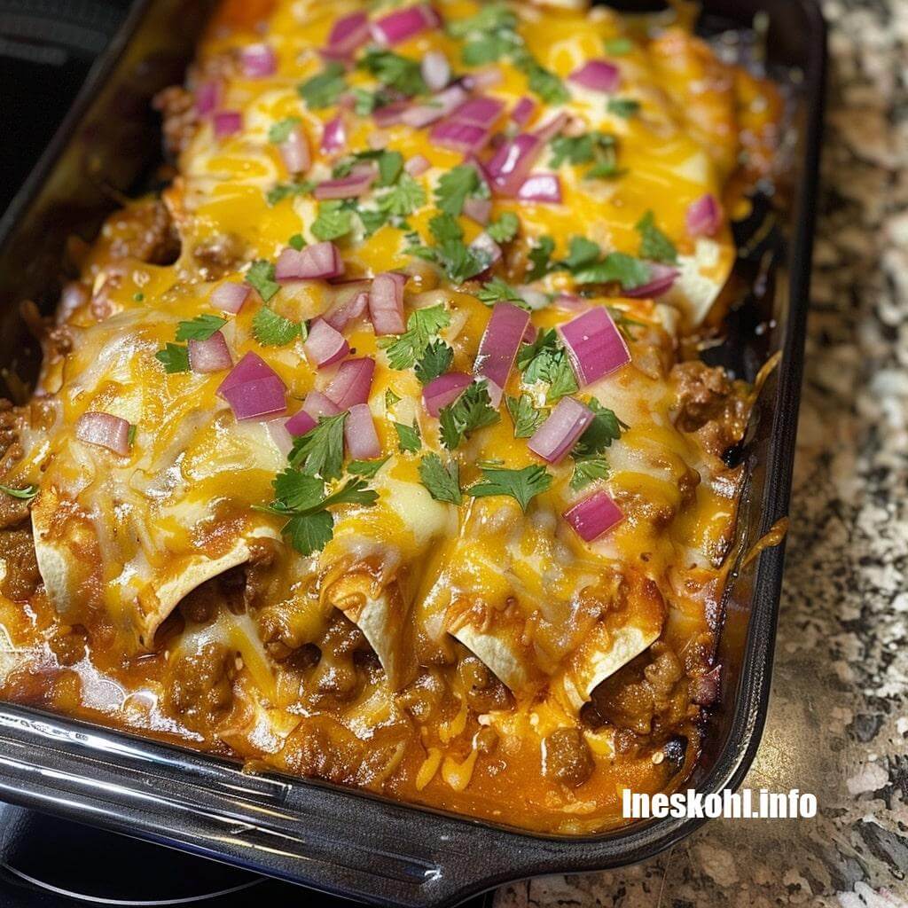 Tex-Mex Beef Enchiladas | InesKohl Kitchen